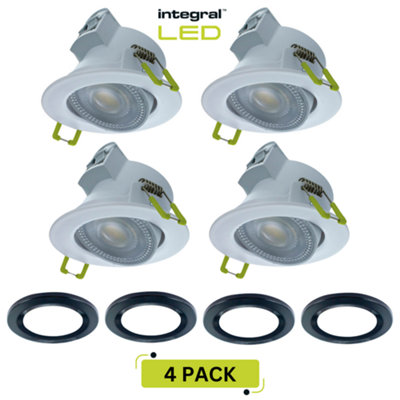 LED Downlights IP44 Tiltable 5.5W 550LM 3000/4000/6500K Switchable CCT ...