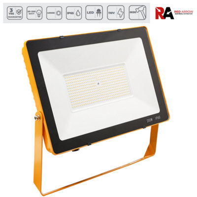 LED Floodlight 110V 200W Slim - Site Lighting 4000K IP65 Rated with ...