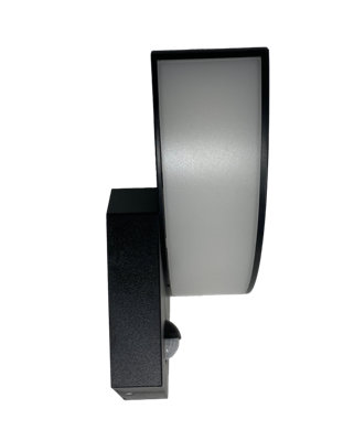 LED Garden Wall Light with PIR Motion Sensor, IP54 Waterproof Curved ...