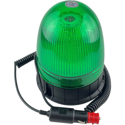 LED Green Flashing Economy Light Beacon Magnetic 12v/24v