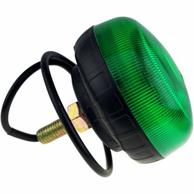 LED Green Flashing Economy Micro Beacon Bolt On 12v/24v