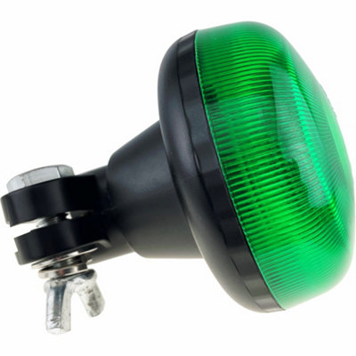 LED Green Flashing Economy Micro Beacon Din 12v/24v