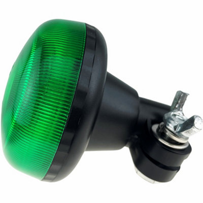 LED Green Flashing Economy Micro Beacon Din 12v/24v