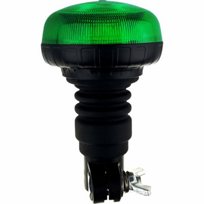 LED Green Flashing Economy Micro Beacon Flexi Din 12v/24v