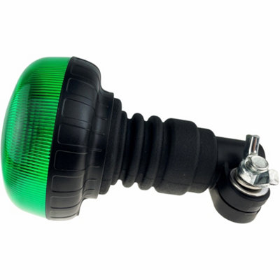 LED Green Flashing Economy Micro Beacon Flexi Din 12v/24v