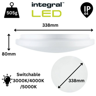 LED Interior Ceiling Light 16W 338mm Diameter CCT Adjustable