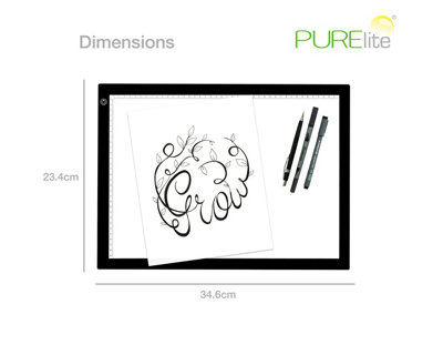 LED LIGHT BOX A4 - LED Light Box: Ultra-Thin: A4 - PURElite
