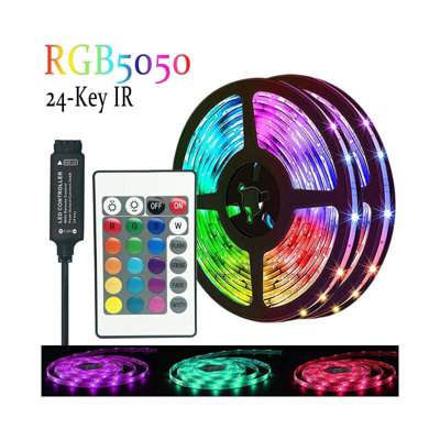 LED Light Strip 10m Dimmable RGB Multicolor Light Strip with Remote Control