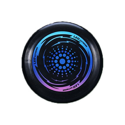 LED Light Up Flying Disc Glow Frisbee Outdoor Game Toy 23cm WHITE