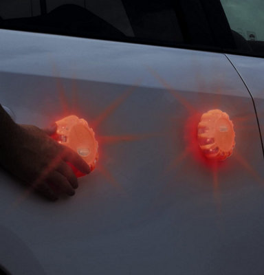 LED Magnetic Warning Light - Shatterproof & Rainproof Vehicle Safety ...