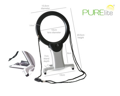 LED NECK MAGNIFIER - Magnifier: Illuminated: Hands-Free: 2-in-1: LED ...