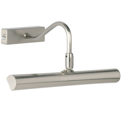 LED Picture Wall Light 2.5W Warm White Satin Chrome Classic Over Head ...