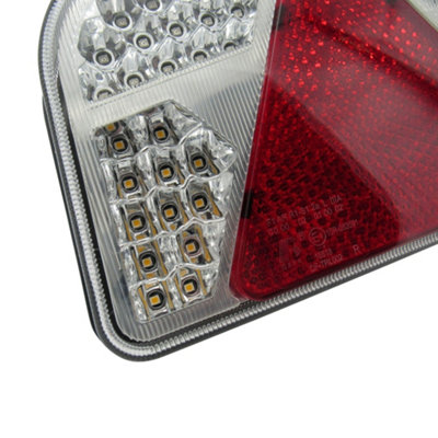 LED Rear Trailer Lights X2 (Tail Towing Lamps Caravan Signal Reverse ...