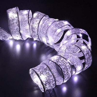 LED ribbon shape fairy lights - Cool White 1 Length