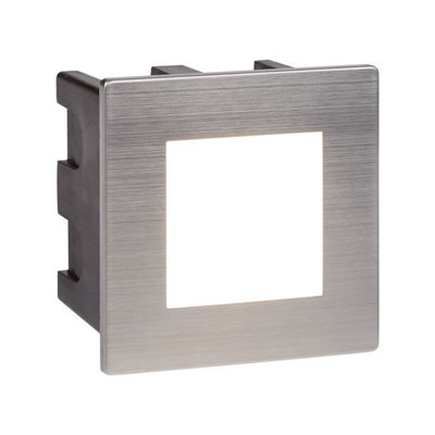 LED Stainless Steel Recessed Square Floor Wall Light with Opal White ...
