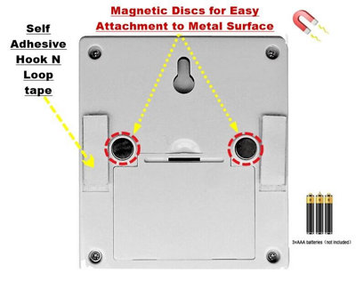 Led Stick On Magnetic Battery Wall Light Switch Nightlight Shed Closet ...