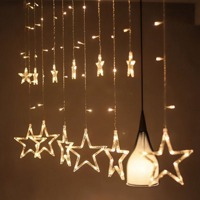 LED string of stars and snowflake decorative lights Stars