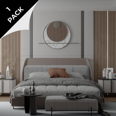 LED strip lights for acoustic slat wall panels - WARM Tone. 1 Pack 2.4m
