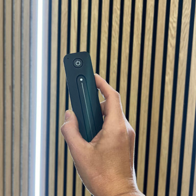 LED strip lights for acoustic slat wall panels - WARM Tone. 5 Pack 2.4m