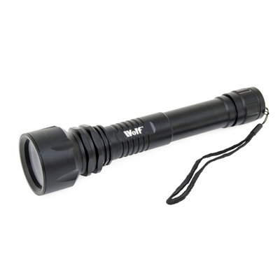 LED Torch Wolf 10w 850 Lumens Spotlight CREE Rechargeable Light Heavy ...