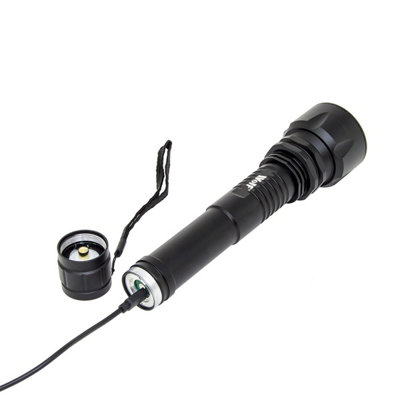 LED Torch Wolf 10w 850 Lumens Spotlight CREE Rechargeable Light Heavy ...