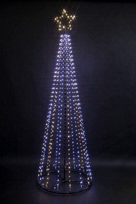 LED Twinkling Maypole Tree - Indoor or Outdoor - Multi Colour - 1.8m