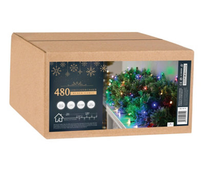 LED Waterproof Cluster Fairy Lights with Green Cable (480 Cluster ...