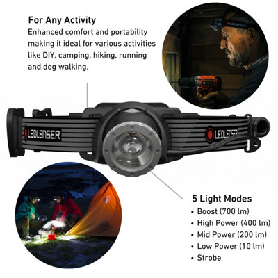 Ledlenser H8R Special Edition Rechargable 700 Lumen LED Head Torch for ...