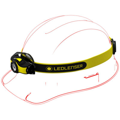 Ledlenser iH5R Rechargable 400 Lumen Dual Power Source LED Head Torch ...