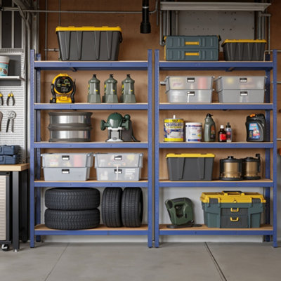 LEDREM 5-Tier Shelving Unit, Steel Shelving Unit for Storage, for ...