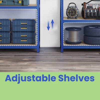 LEDREM 5-Tier Shelving Unit, Steel Shelving Unit for Storage, for ...