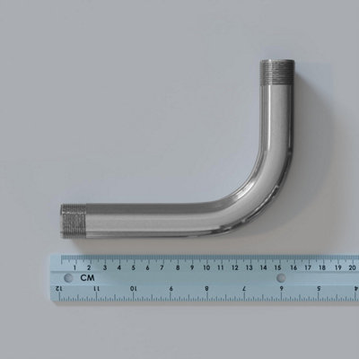 LEDSone 20mm Conduit 90 Elbow Smooth L Design Metal Male Thread Fitting ...