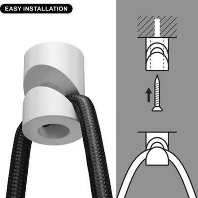 LEDSone Chandelier Lighting Hook, 2Pcs Swag Hook for Ceiling Hanging ...