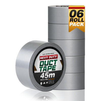 LEDSONE Heavy Duty Silver Gaffer Tape (6 Rolls, 5cm x 50m) Waterproof ...