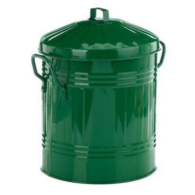 Leecroft Metal Mini Bin Green 12 x 10'' One Colour (One Size)