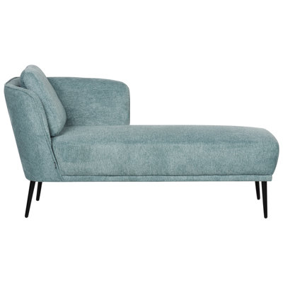 Left Hand Fabric Chaise Lounge Blue ARTHEZE
