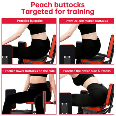 Leg Trainer Hip Abductor Machine,Glute & Thigh Workout Equipment