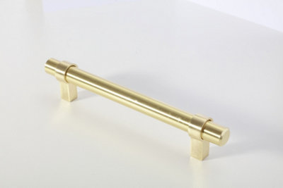 Legato Rail Pull Handle - Brushed Gold 224mm fixing centre. Two handles.
