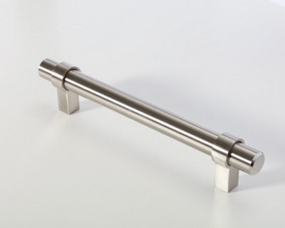 Legato Rail Pull Handle - Brushed Stainless Steel 224mm fixing centre ...