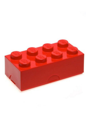 Lego Brick Lunch Storage Box Red | DIY at B&Q