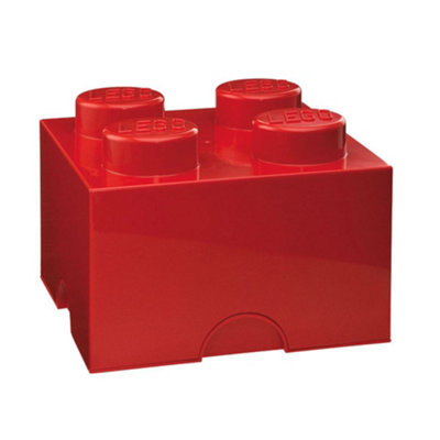 Lego Storage Brick 4 Red (40031730) | DIY at B&Q