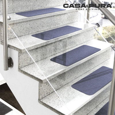 Leipzig Self Adhesive Hard Wearing Carpet Stair Tread Mat for Indoor ...