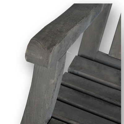 LeisureBench Darwin 4 Seat Garden Bench 180cm Length - Dark Grey