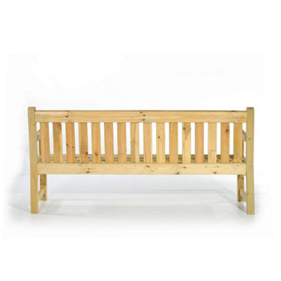 LeisureBench Darwin 4 Seat Garden Bench 180cm Length - Green Pine