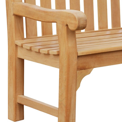 LeisureBench Oxford 4 Seat 180cm Grade A Teak Garden Bench