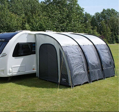 Leisurewize Ontario Porch Awning 390 Charcoal | DIY at B&Q