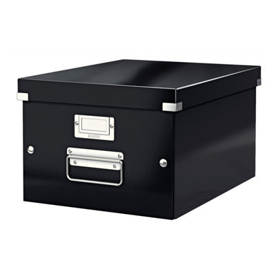 Leitz Click & Store Wow Black Suspension File Box | DIY at B&Q