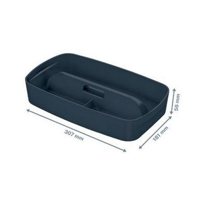 Leitz Cosy Velvet Grey Glass Desk Notepad