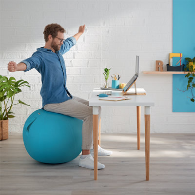Leitz Ergonomic Sitting Gym Ball Calm Blue