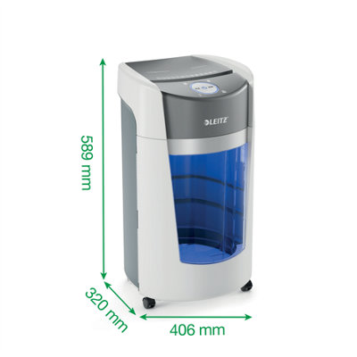 Leitz IQ Optimax P5 Micro Cut Office Paper Shredder 35L Bin Shreds 12 ...